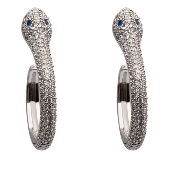 Jewelry | The Kylynn Snake Hoop Earrings | Poshmark